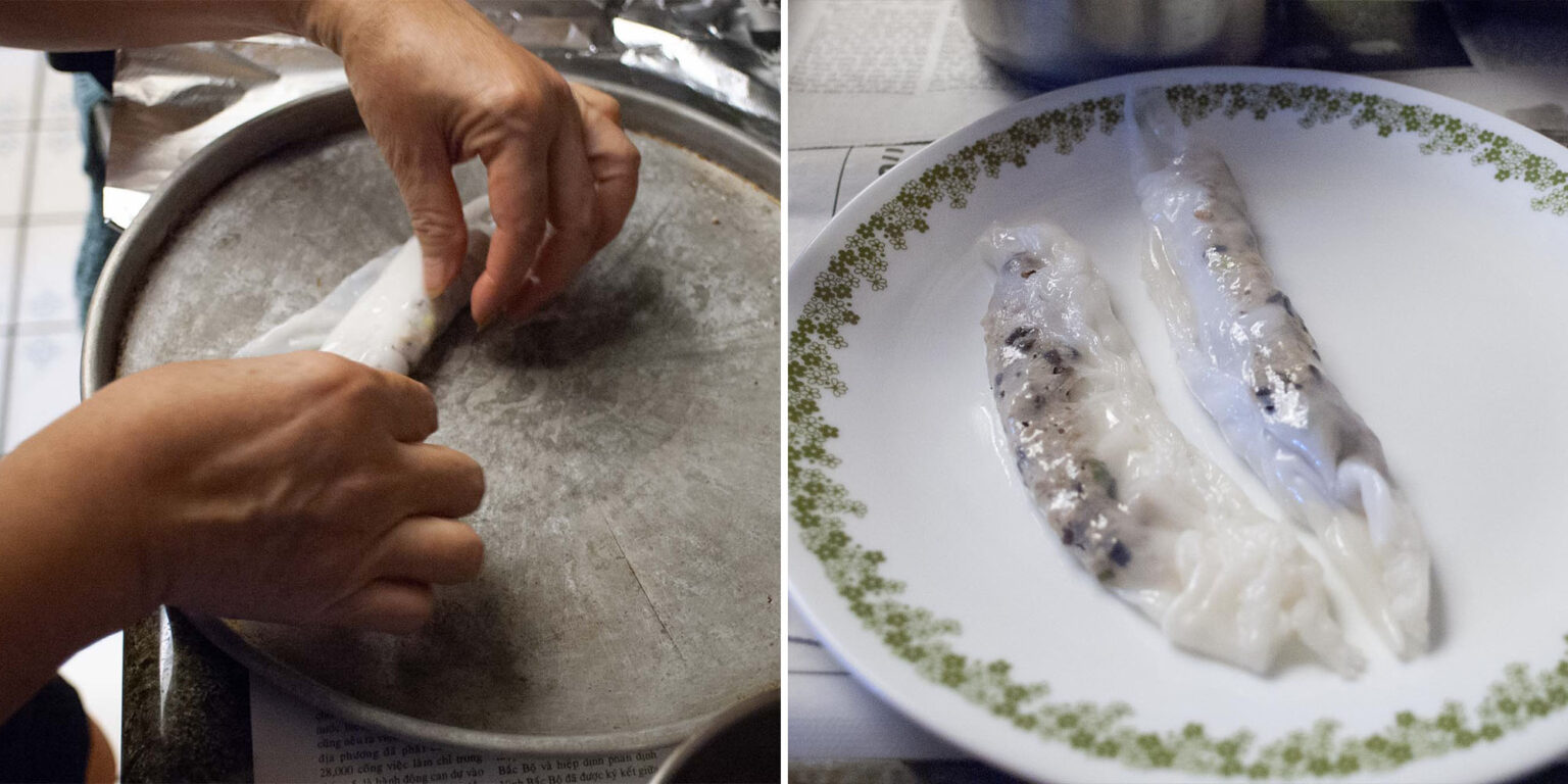 Bánh Cuốn / Bánh Ướt Recipe (Vietnamese Rice Rolls) - Hungry Huy