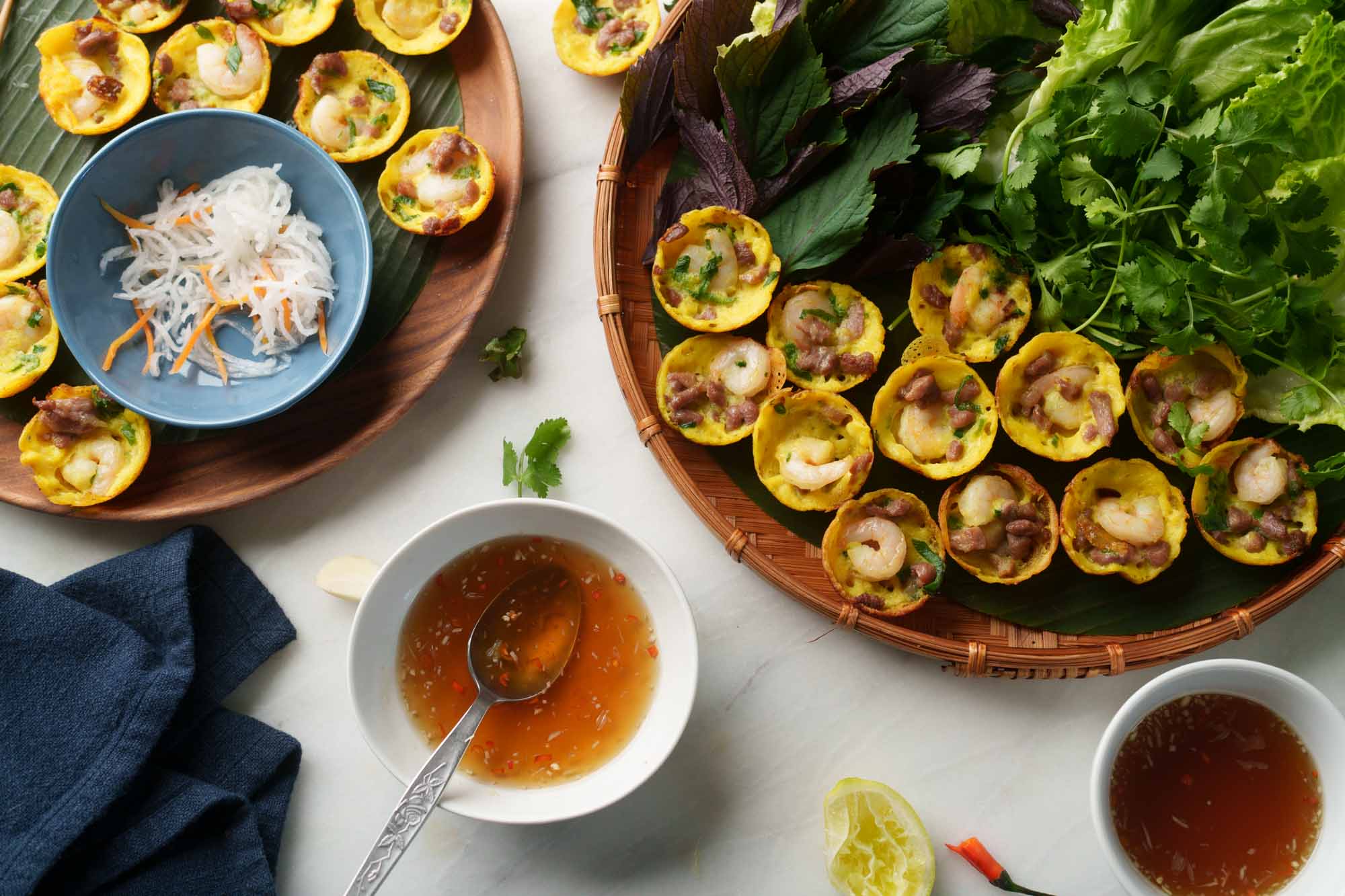 Bánh Khọt Recipe (Vietnamese Rice Cakes w/ Pork & Shrimp) - Hungry Huy