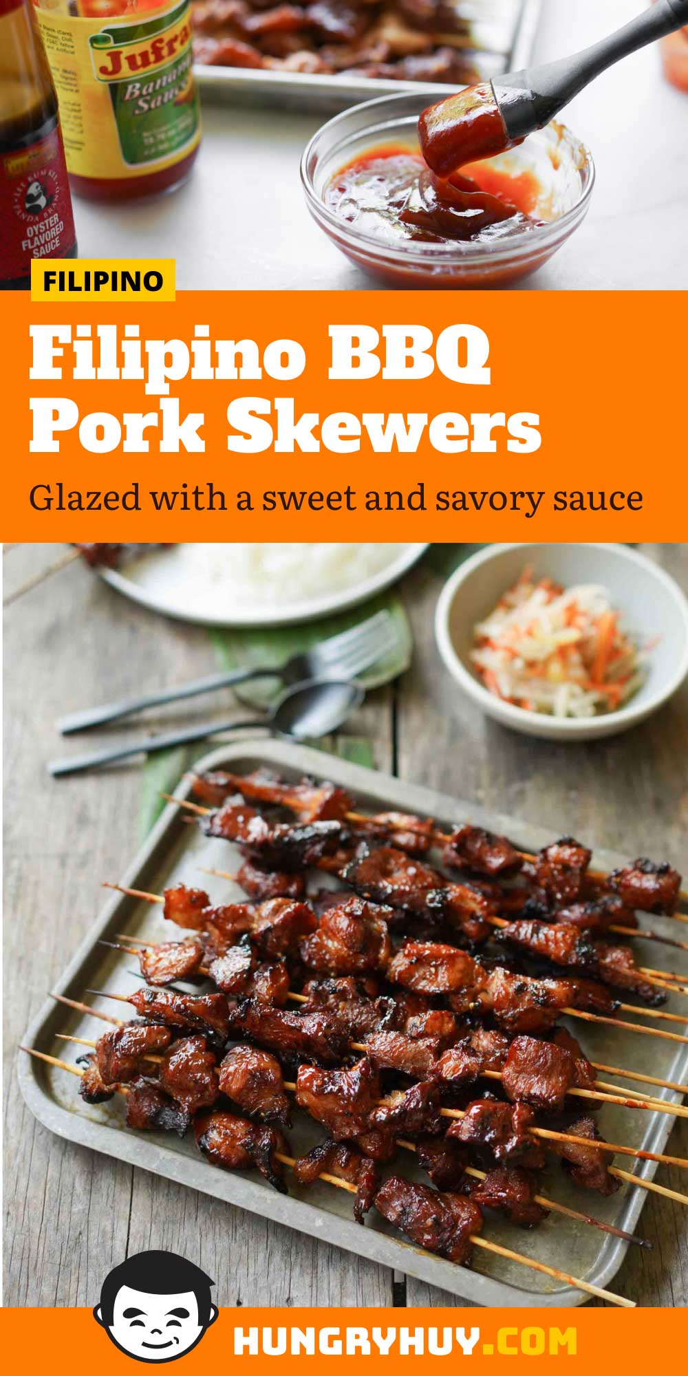 Filipino BBQ Pork Skewers - Hungry Huy