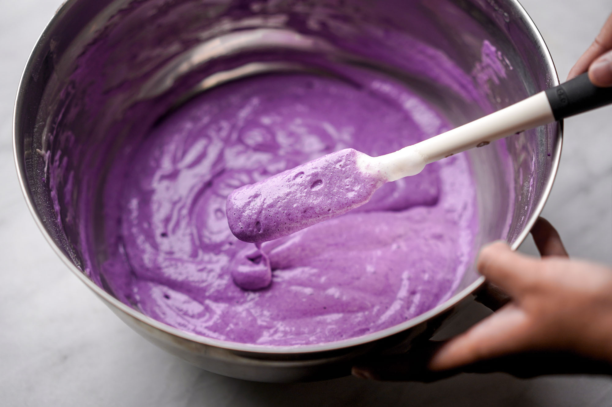 Ube Cake (Filipino Purple Yam Cake w/ Macapuno) - Hungry Huy