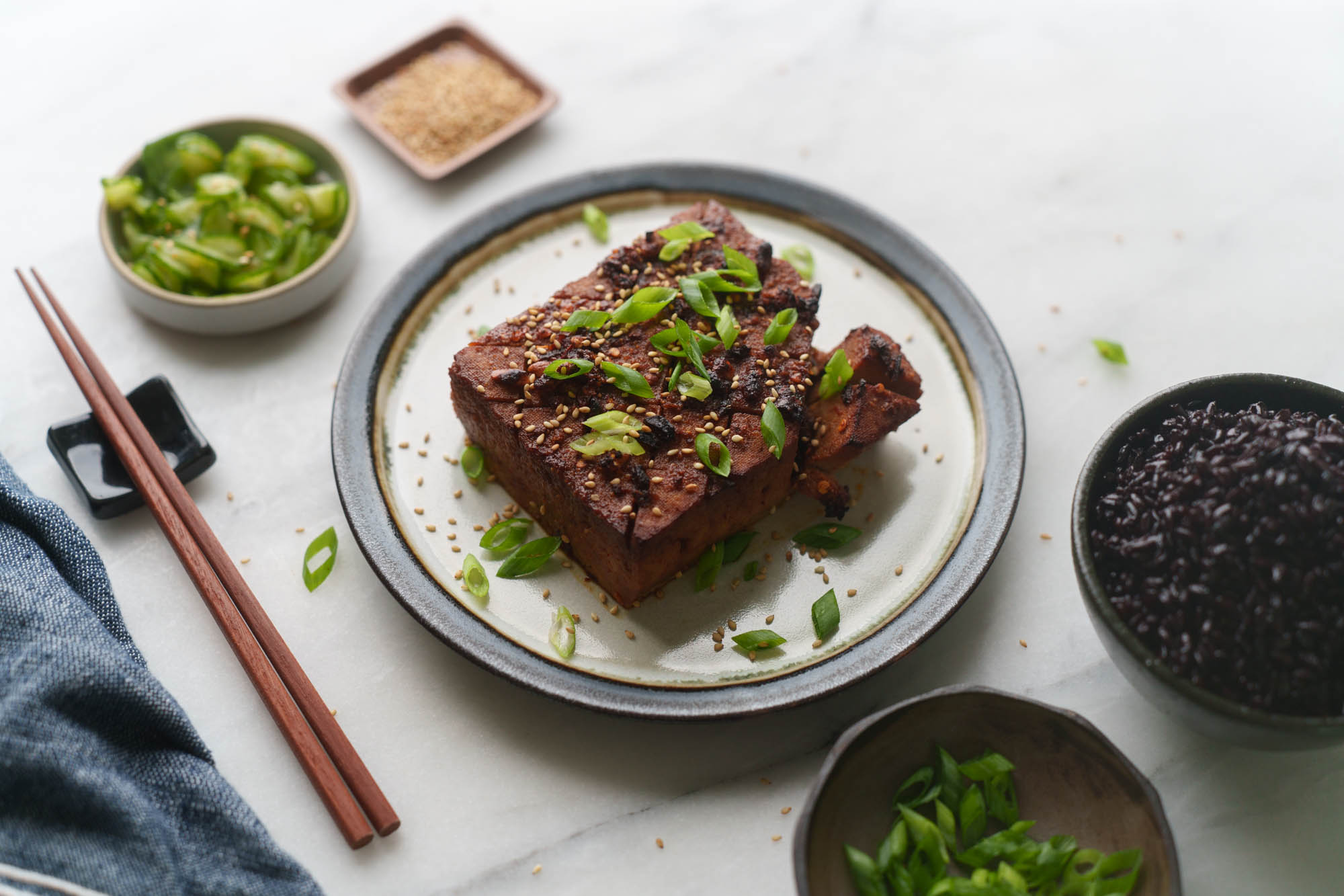 Marinated & Baked Tofu (Flavor-packed Asian style recipe) - Hungry Huy