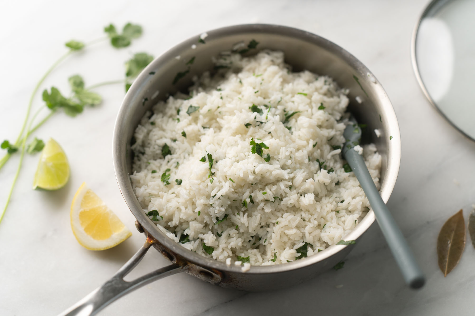 Cilantro Lime Rice Recipe (Perfect Stovetop Method) - Hungry Huy