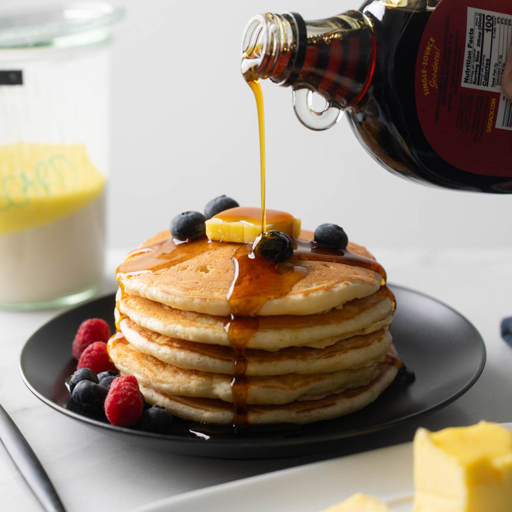 Sourdough Discard Pancake Recipe (Fluffy & Tangy) - Hungry Huy
