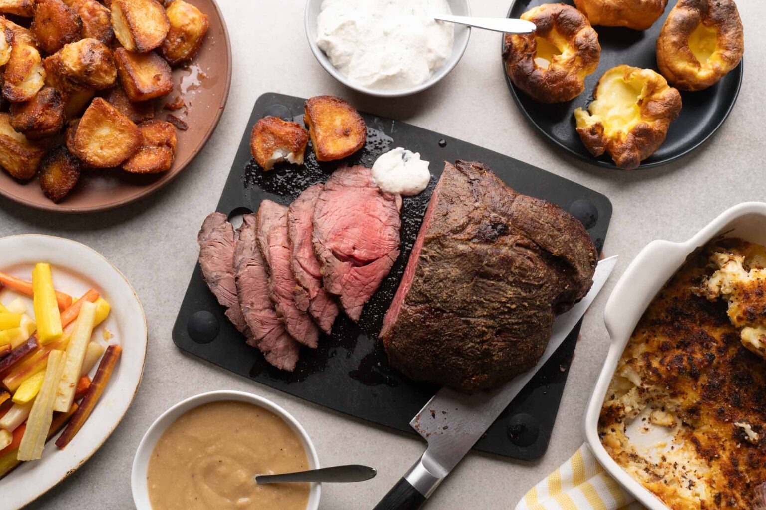 Sunday Roast Recipe (Beef Roast & ALL The Sides) - Hungry Huy