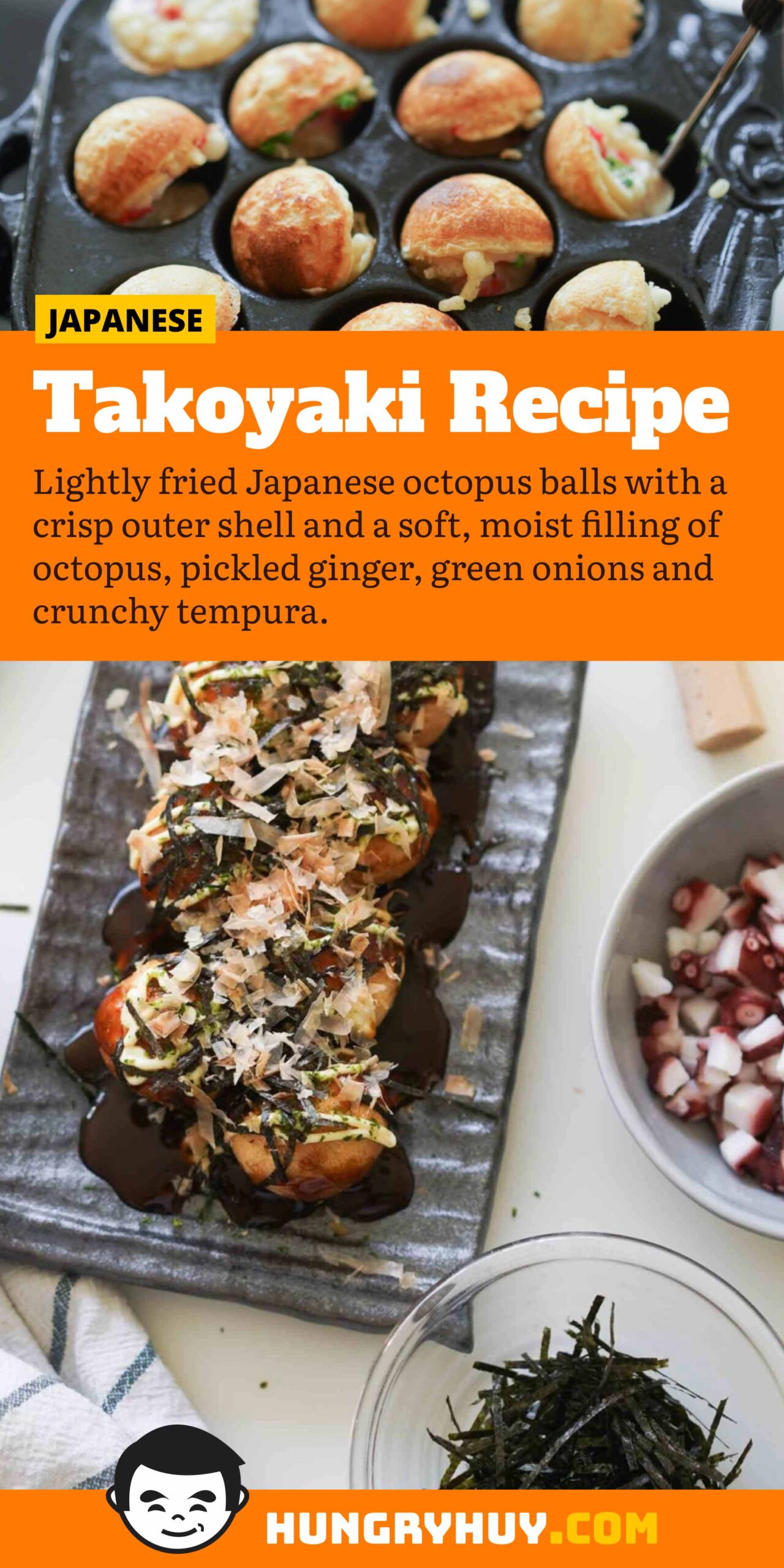 Takoyaki Recipe (Japanese Octopus Balls) With Step By Step Photos