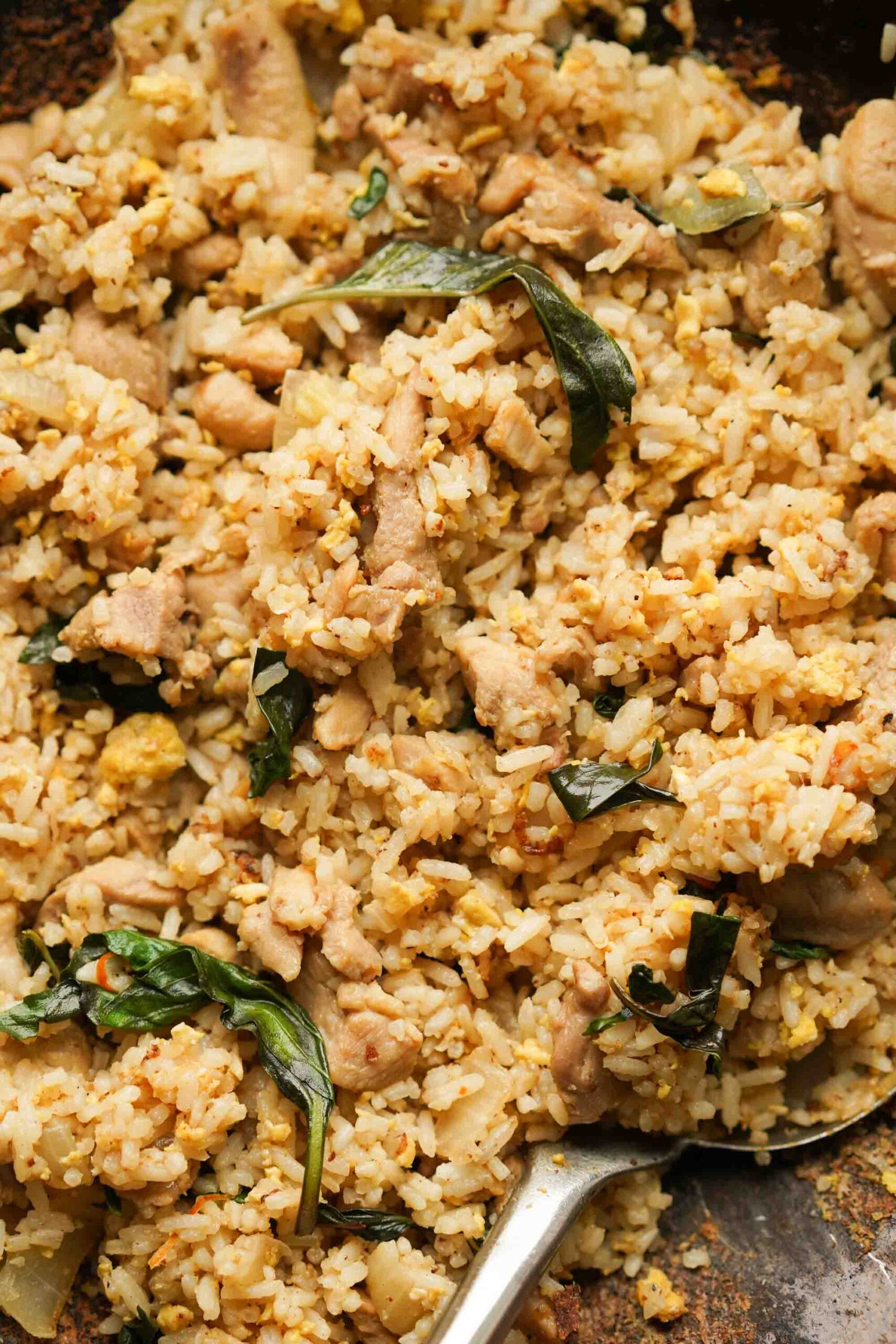 Thai Basil Fried Rice Recipe (w/ Step By Step Photos) - Hungry Huy
