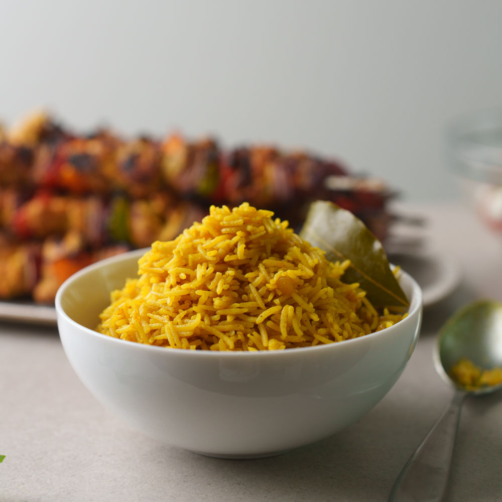 Turmeric Rice (Flavorful Yellow Rice) - Hungry Huy